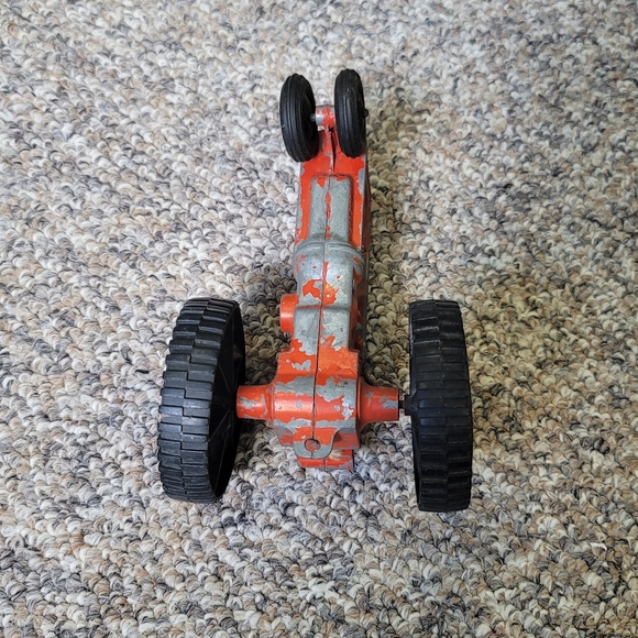 hubley | Toys | Vintage Hubley Jr Kiddie Toy Orange Farm Tractor ...